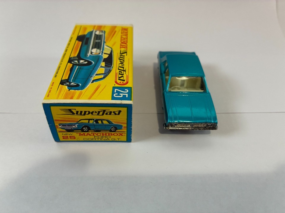 Matchbox Superfast No 25 No.25 Ford Cortina G.T. with Original Box. | eBay
