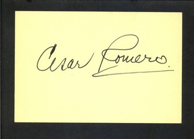 Cesar Romero - Signed Autograph 4x6 Index Card - Batman - Joker | eBay