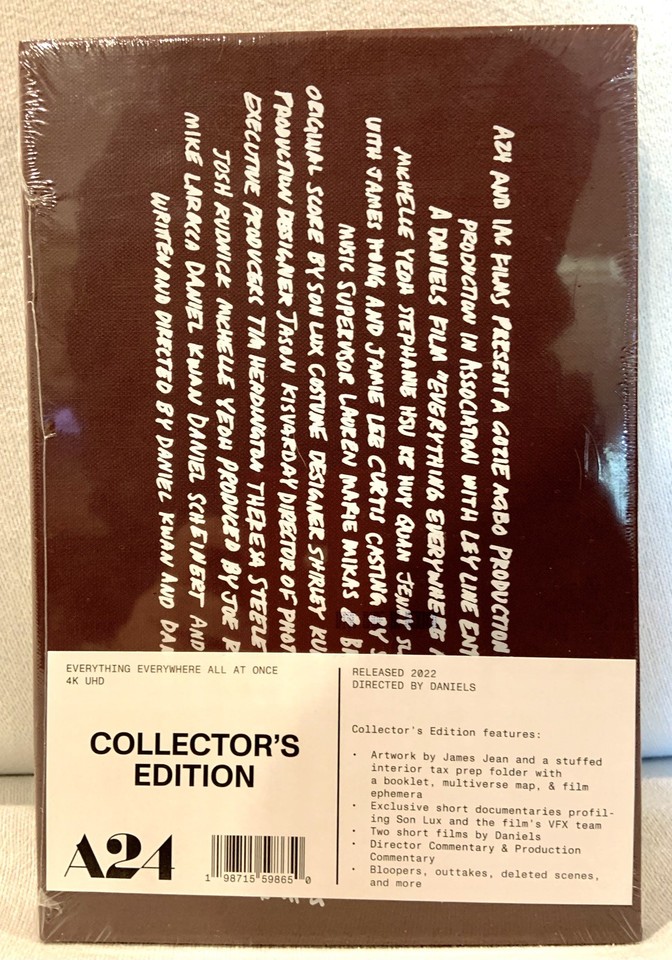 Everything Everywhere All At Once A24 Collectors Edition Blu-ray New ...