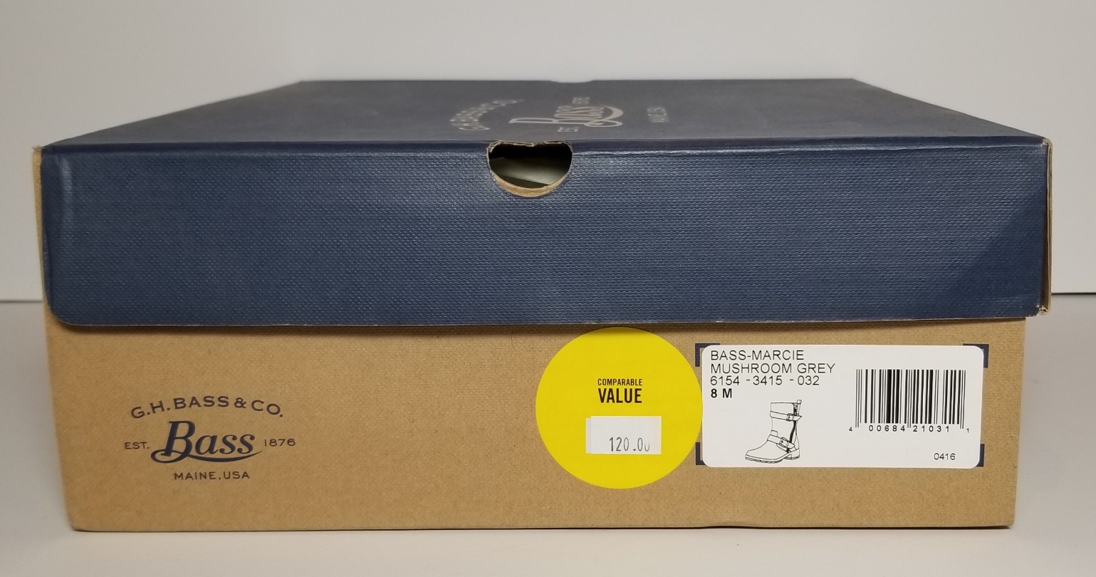 G H BASS WOMEN'S SIZE 10 BOOTS MARCIE MUSHROOM GREY NEW/BOX 6154-3415 ...