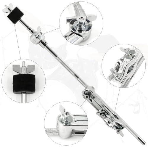 Drum Extension Arm Cymbal Boom Arm with Clamp Cymbal Attachment Arm for ...