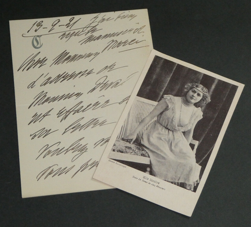 Cassive, Actress - Autographed Letter Signed and a Newspaper Clipping ...