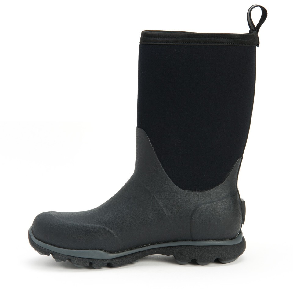 MUCK MEN'S ARCTIC EXCURSION MID BLACK INSULATED BOOTS AEP000 - ALL ...