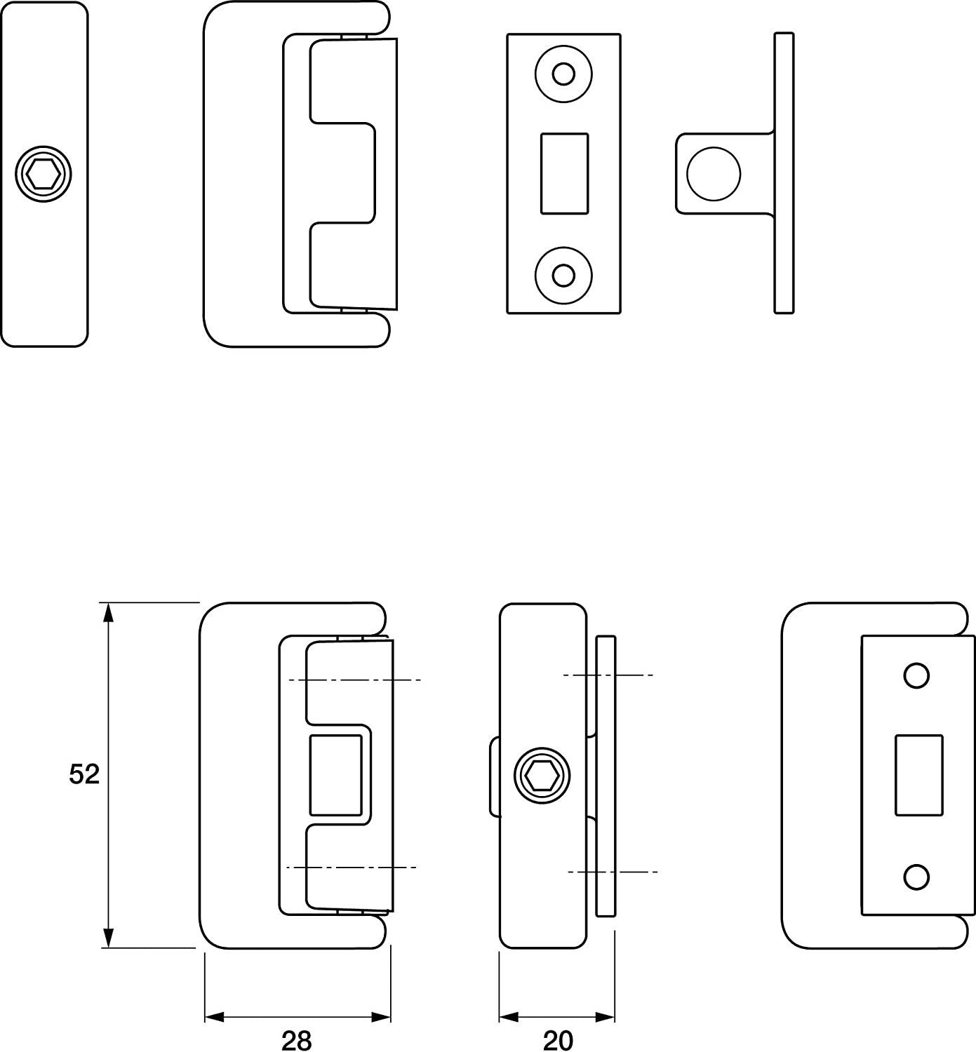 Yale Locks 8k101 Window Latches White Finish Multi Pack of 4 Visi ...