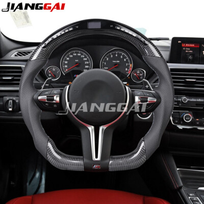 Carbon Fiber LED Steering Wheel for BMW M2 M3 M4 M5 M6 F30 F80 F82 with ...
