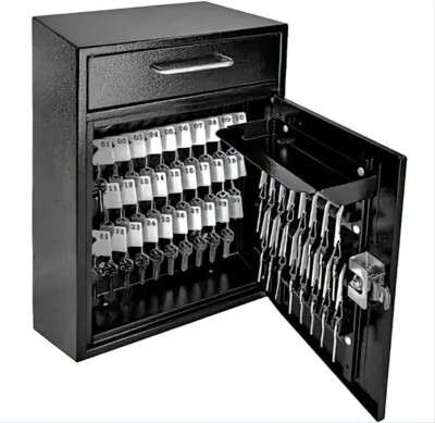 Mail Boss 105 Keys Cabinet Adjustable Key Rails 4-Digit Code Lock 16 ...