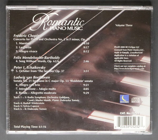 Romantic Piano Music, CD, 2000, New, Three Volume Collection | eBay