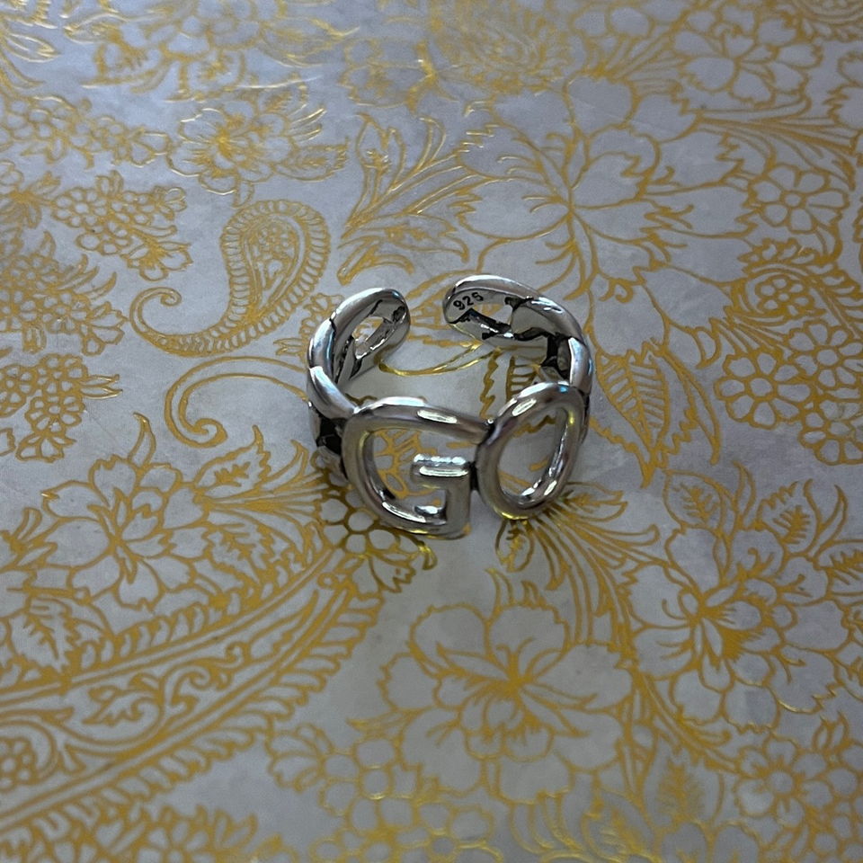 The GO Ring statement retro adjustable 925 silver | eBay
