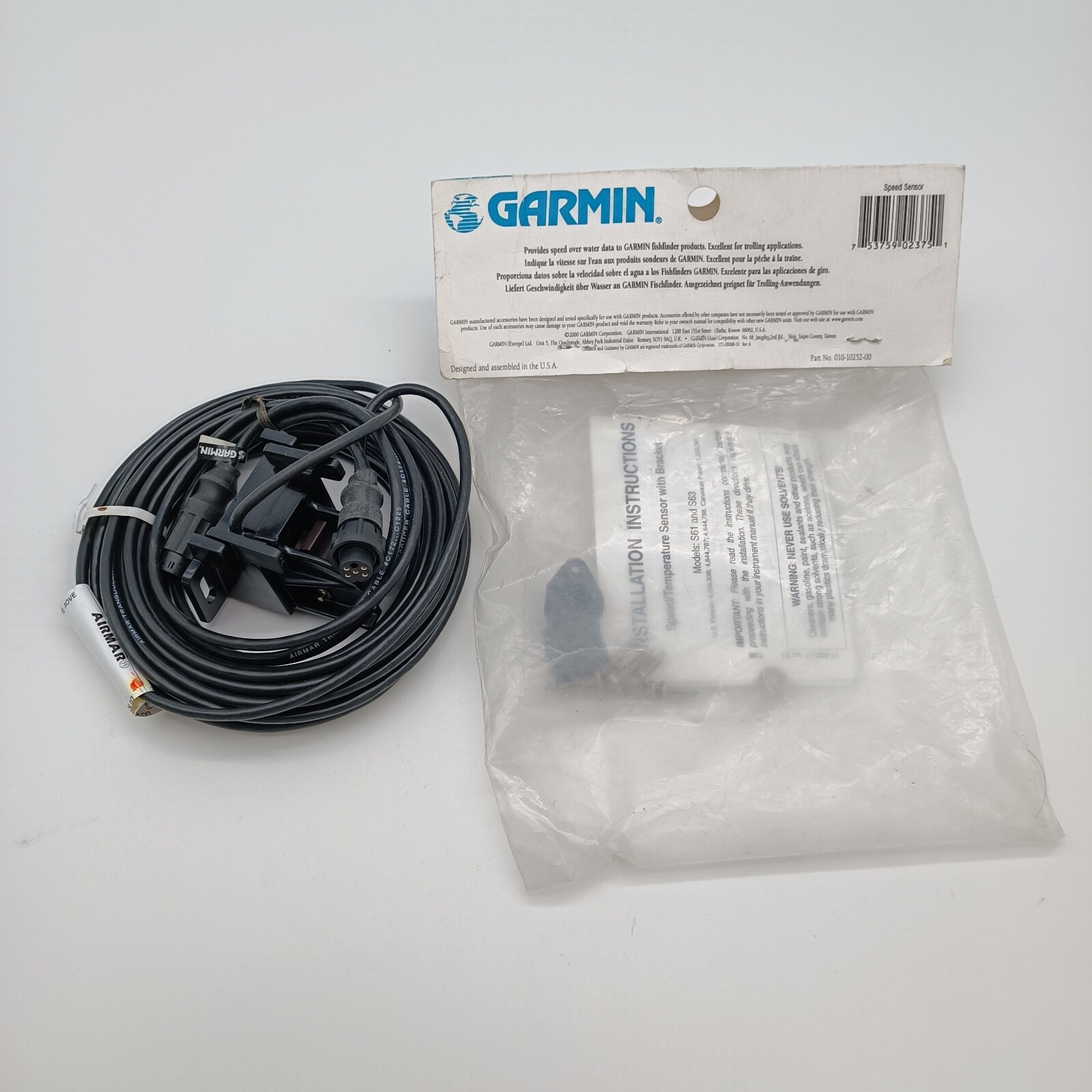 Garmin Fishfinder GPSMAP 168 185 Sounder Speed Sensor Manual | eBay