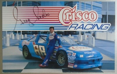 Vintage NASCAR Greg Sacks Crisco Racing Signed Autographed Postcard | eBay