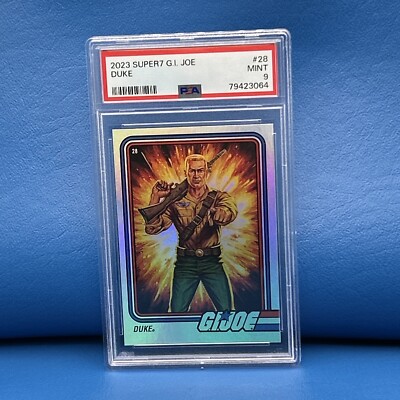 Extremely Rare PSA 9 POP 1 GI JOE 2023 SDCC Super 7 MINT CHROME FOIL ...