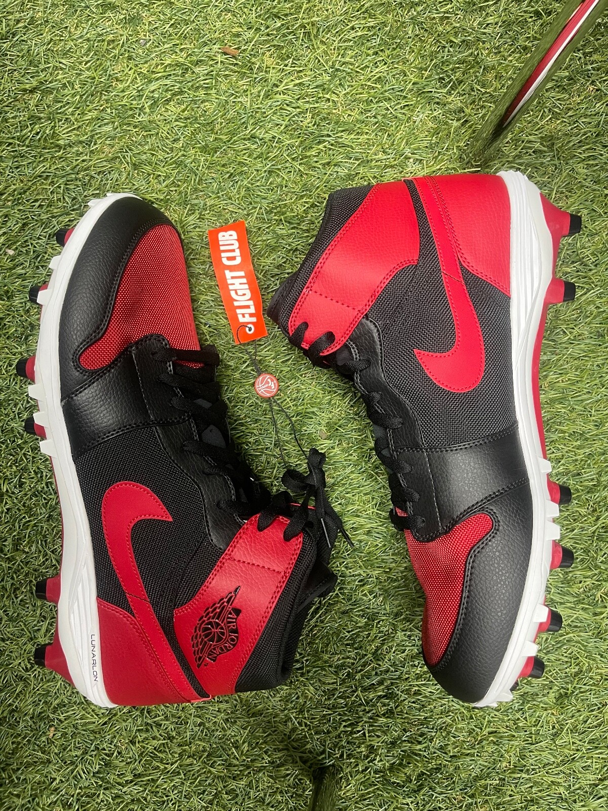 NEW JORDAN 1 MID TD CLEAT MENS SIZE 15 [BRED] NK164 | eBay