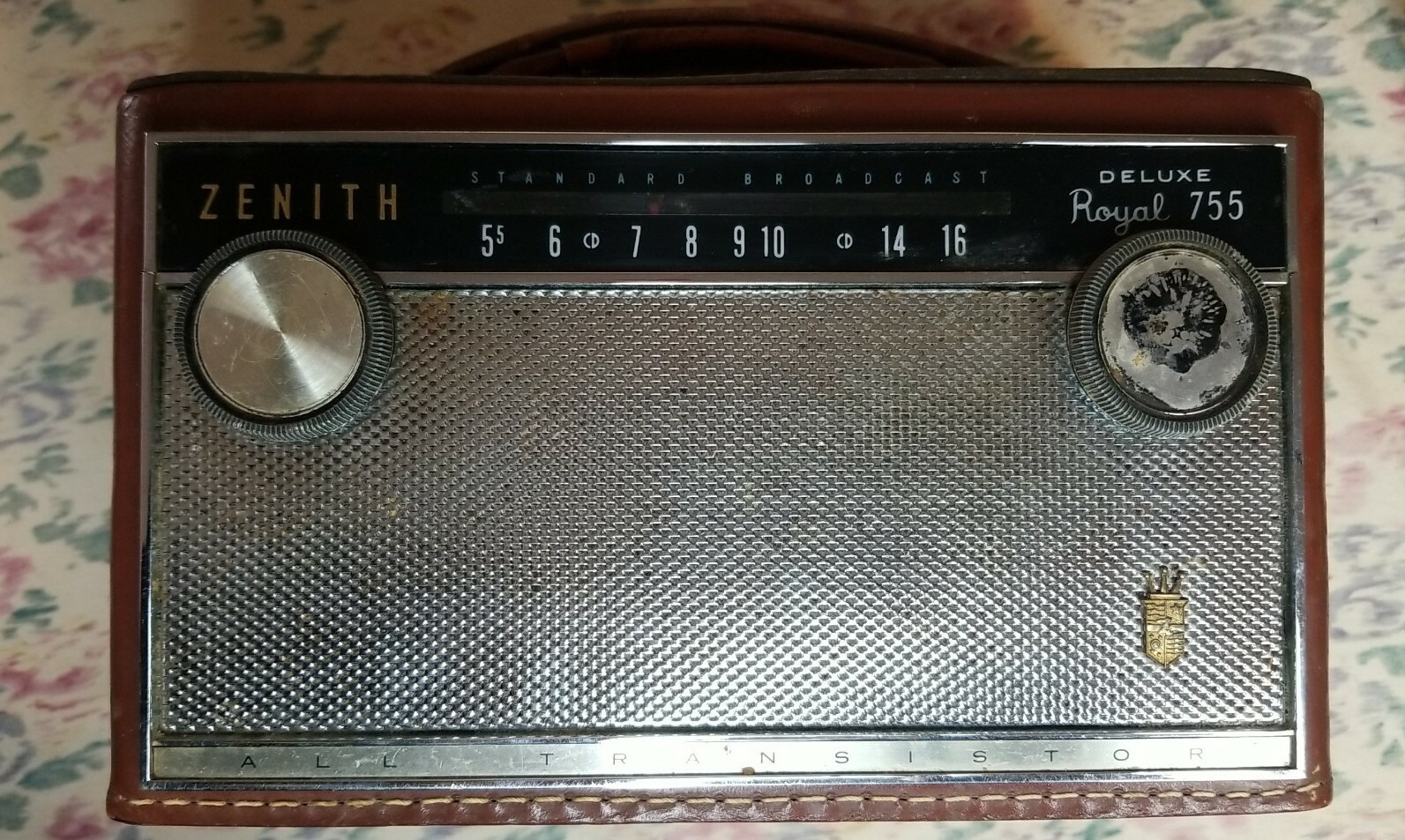 Vintage Zenith transister Radio Deluxe Royal 755 Tested - Works! | eBay