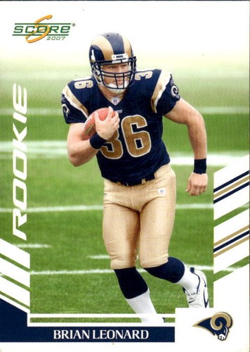 2007 Score Brian Leonard #348 St. Louis Rams 5L | eBay