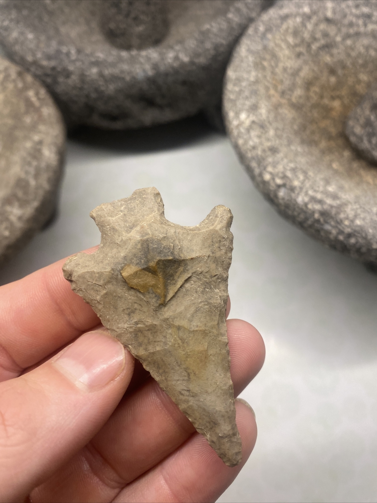 MLC s685 Basal Notch Arrowhead Oklahoma Artifact X George Kelly ...