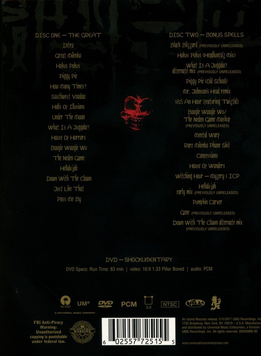 Insane Clown Po The Great Milenko - 20th Anniversary Explicit (CD) (US ...