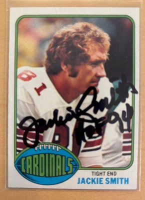 1976 Topps Jackie Smith Signed Card Auto Autograph NFL HOF Cardinals | eBay