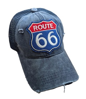 Route 66 Trucker cap, baseball cap embroidered patch | eBay UK