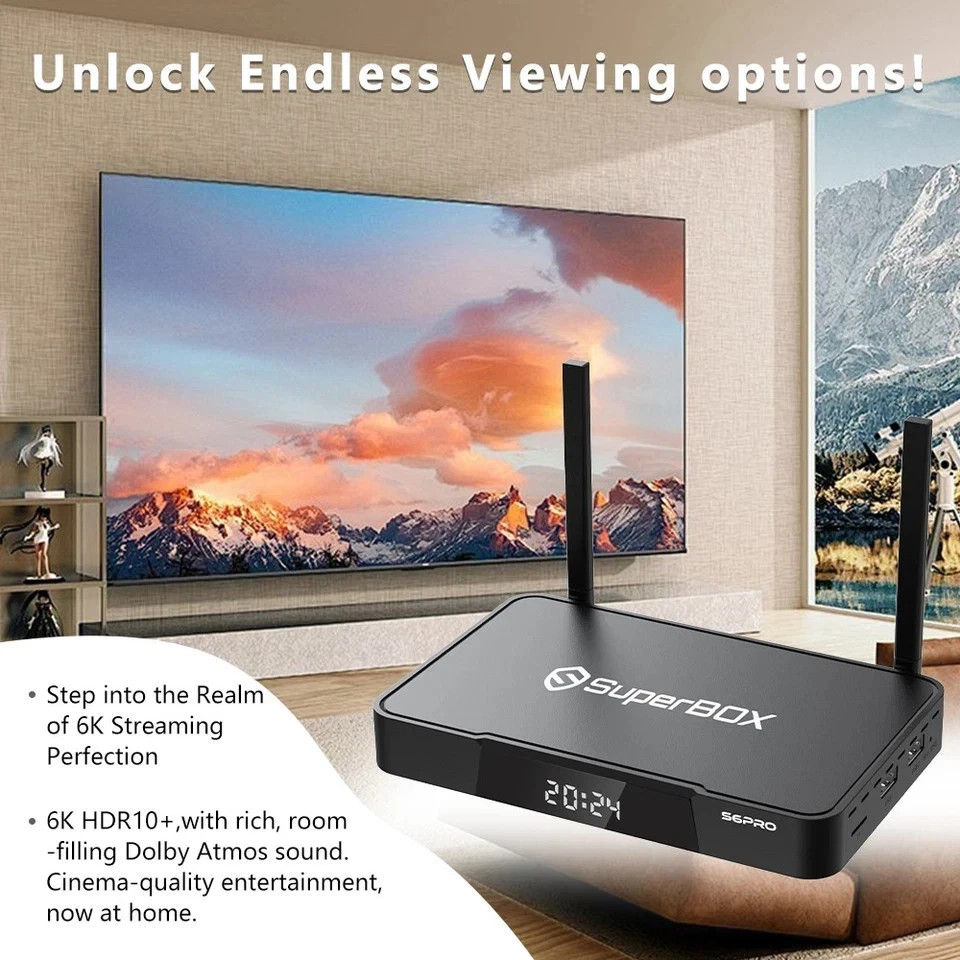 SuperBox S6 Pro – New Factory Sealed – Latest 2025 Model – Fast ...