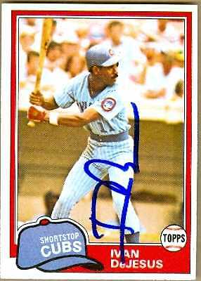 Ivan DeJesus autographed Baseball Card (Chicago Cubs) 1981 Topps #54 | eBay