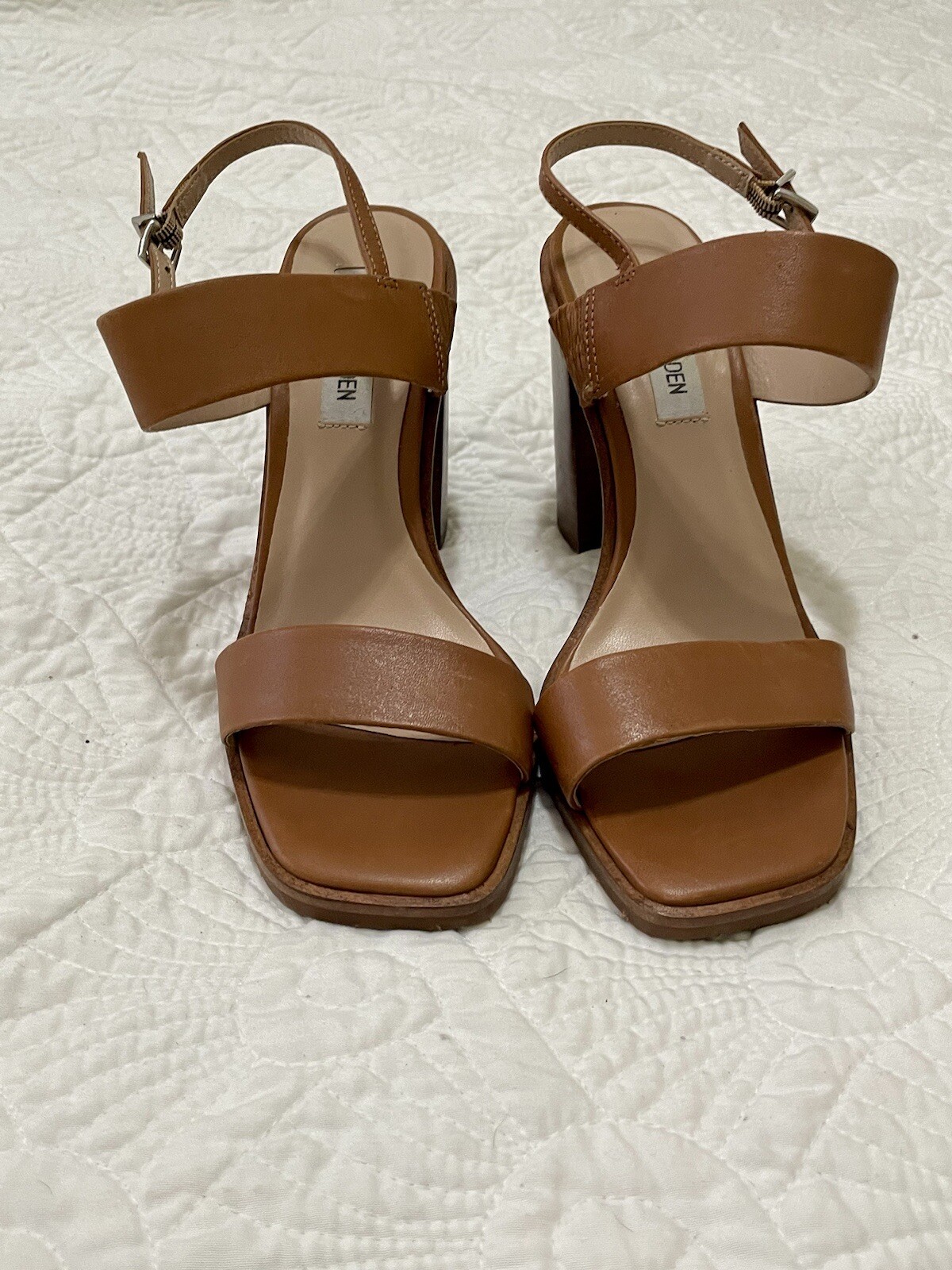 Steve Madden Slingback Heel- Irelyn Cognac Leather Si… - Gem