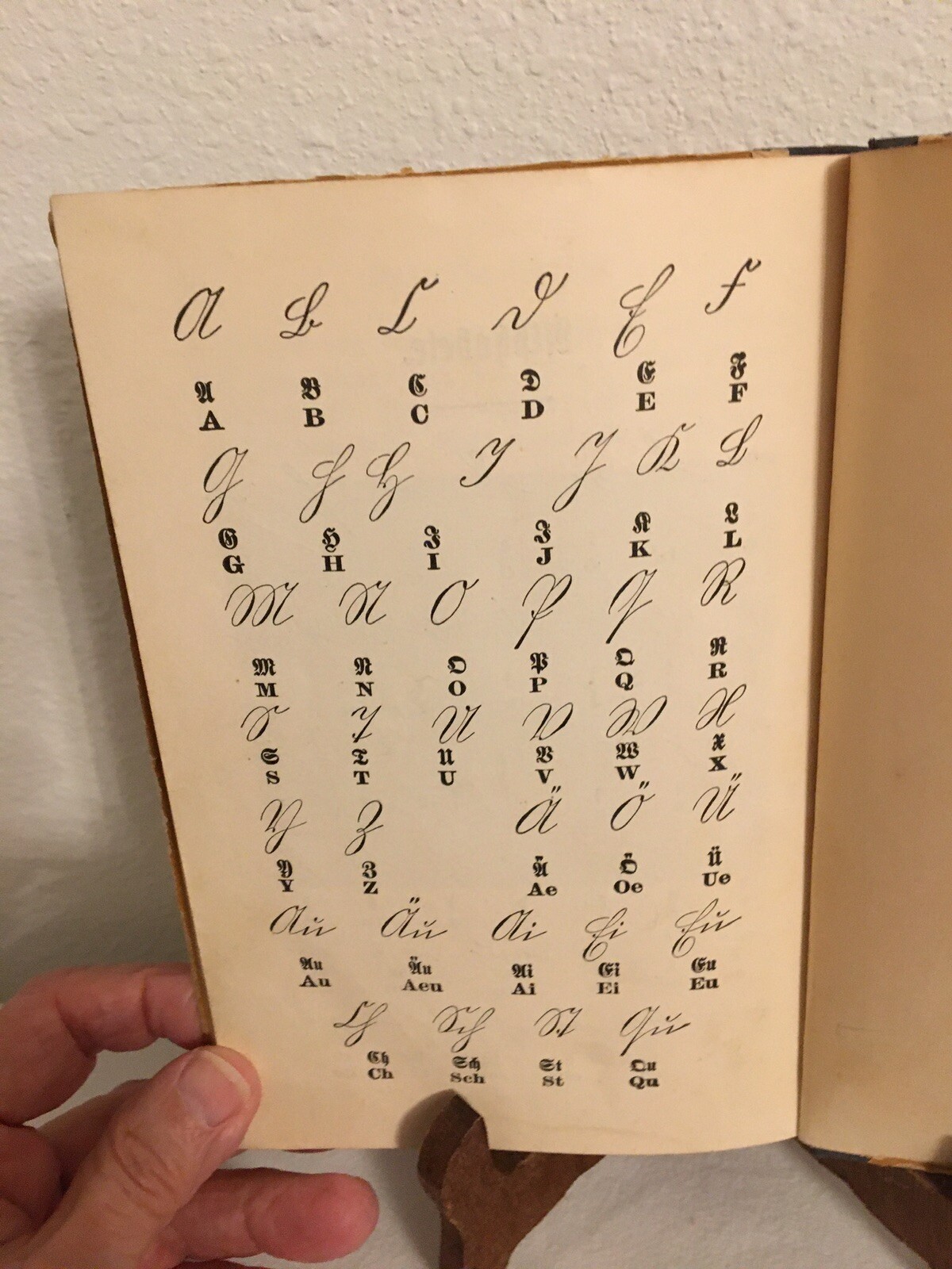 Antique 1886 Book Deutche Fibel German Primer Eclectic Series For ...