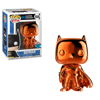 Funko Pop! 2018 NYCC DC Super Heroes Batman Orange Chrome Figure #144 ...