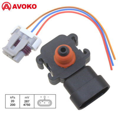 2 BAR 2BAR Manifold Absolute Pressure MAP Sensor For Opel Chevrolet GMC ...