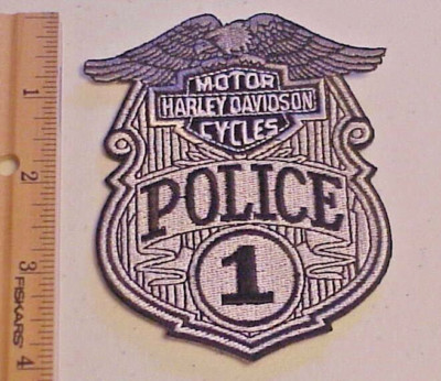 HARLEY DAVIDSON # 1 POLICE MOTORCYCLE PATCH NEW FREE SHIPPING !!! | eBay