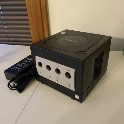 Nintendo GameCube Video Game Console Only DOL-001 Black W/ Power Cord ...