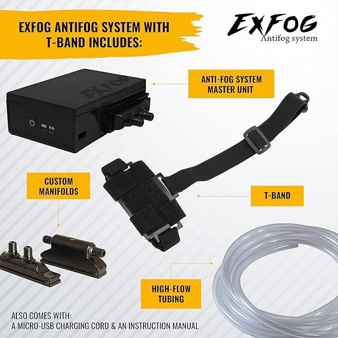 ExFog Anti Fog Kit with T-Band - Lightweight Airsoft Sports ...
