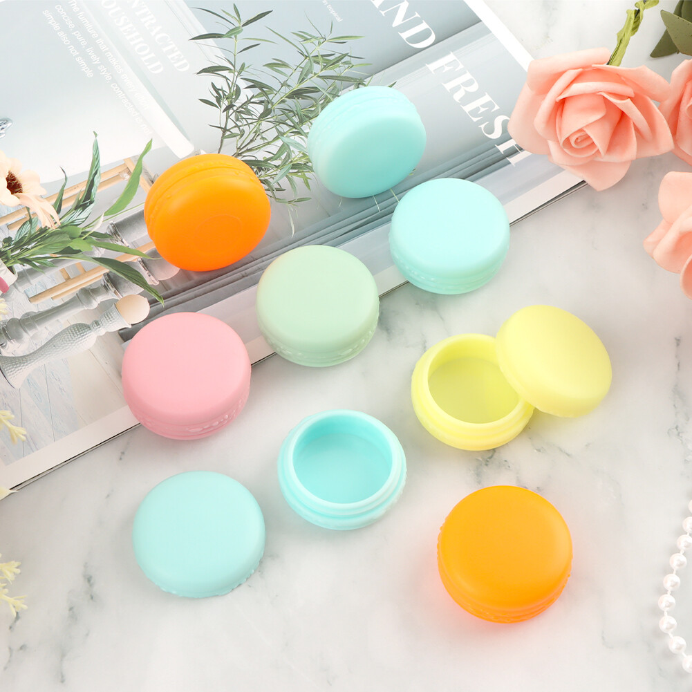 Mini Portable Travel Pot Camping Macaron Shape Cosmetic Container With ...