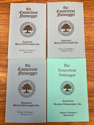 The Connecticut Nutmegger - 4 Issues Bundle, 2000s - CT Society of ...