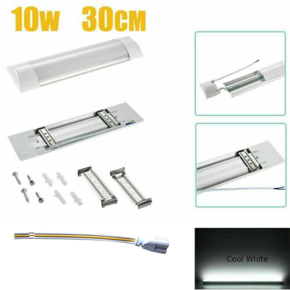 1~6FT LED Strip Lights Batten Tube Light Office Garage Ceiling Lamp ...