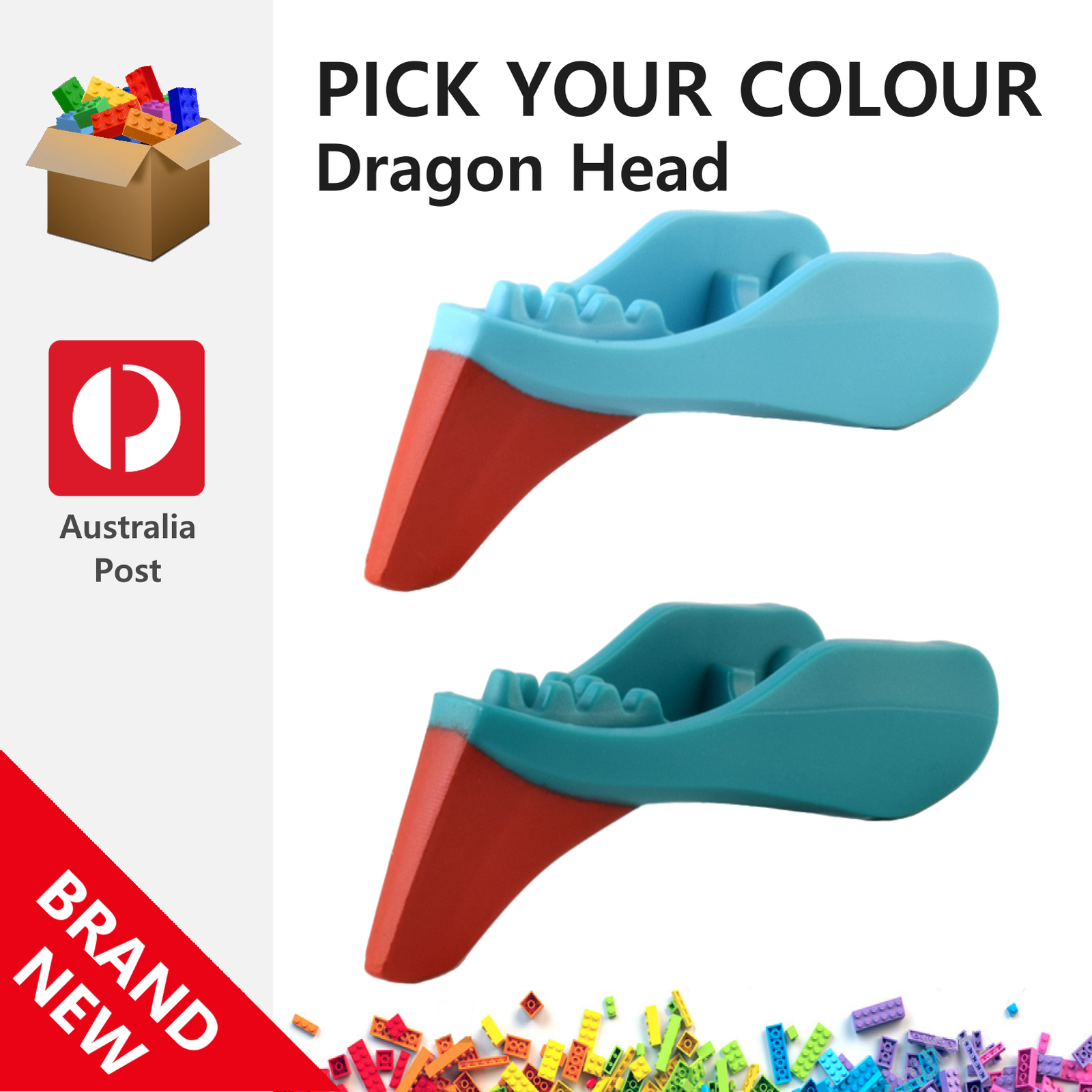 Genuine LEGO™ - Dragon Head - 1585 01585pb01 New Parts | eBay Australia