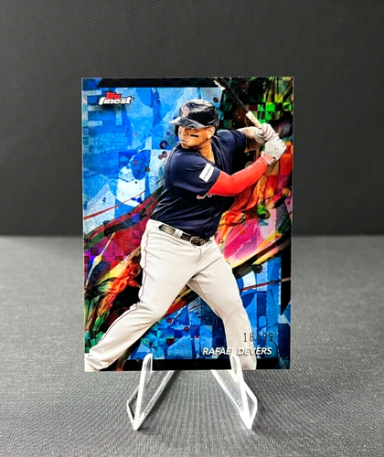 Rafael Devers 2024 Topps Finest #20 Blue Checkerboard Refractor /99 Red ...