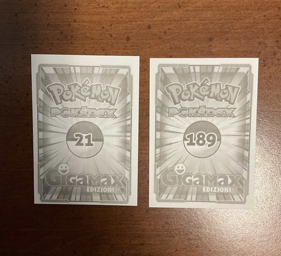 2022 Pokemon Pokedex Gigamax Stickers 383 Groudon & 484 Palkia PERU ...