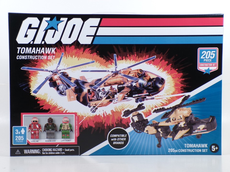 GI Joe MEAN DOG & TOMAHAWK Chopper Construction Set 205 Pcs 6 Figures ...