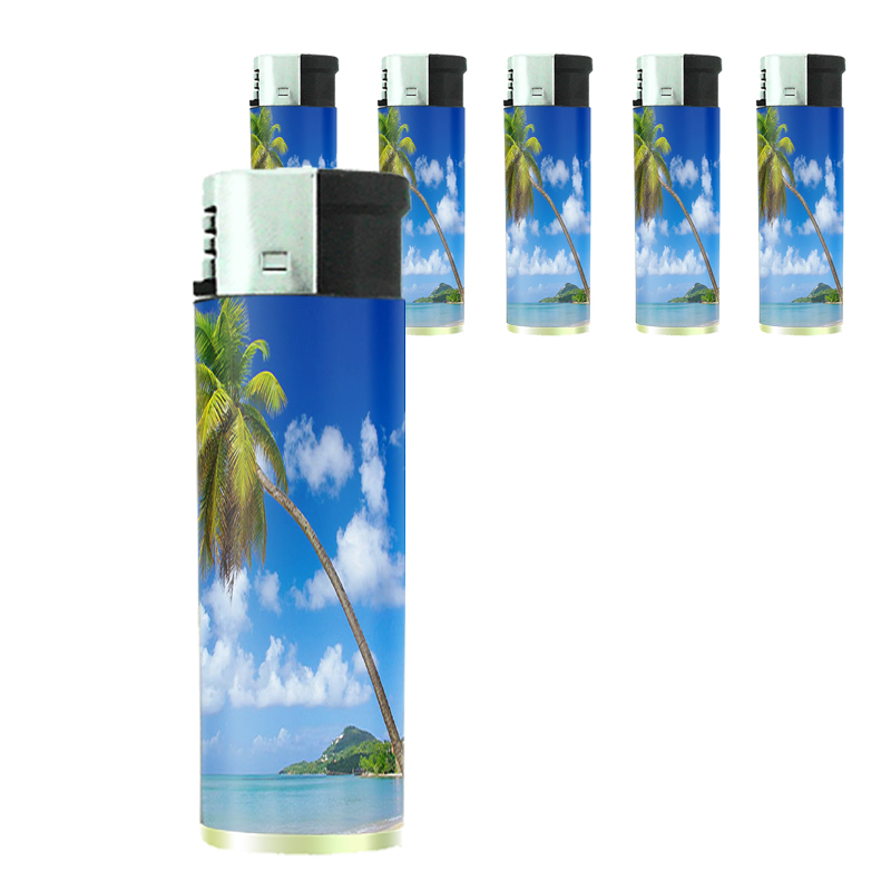 Butane Electronic Lighter Set of 5 Ocean Views Design-005 | eBay