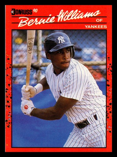 1990 Donruss Bernie Williams Rookie ERROR card #689 No dot . After INC ...