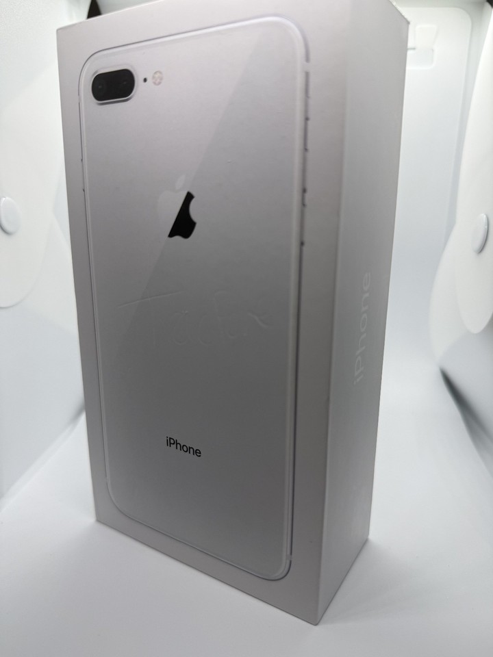 iPhone 8 Box Only 64GB Silver + Unused EarPods Charger Cable OEM No ...