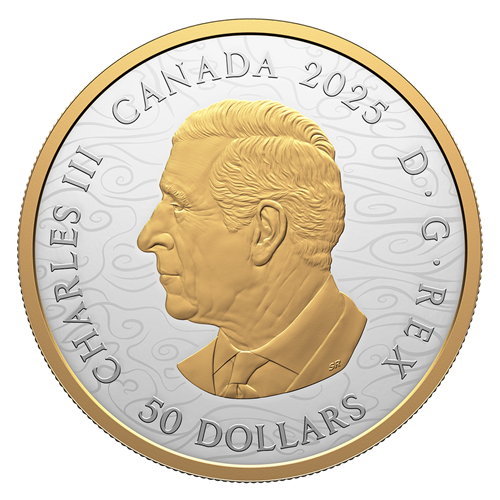 PANLONG WATER DRAGON 2025 CANADA .9999 Pure 5oz Silver Gold Plated $50 ...