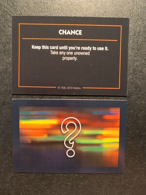 Monopoly Speed CHANCE CARD Take Any One Unowned Property 2018 GAME ...