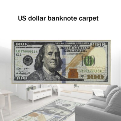 100 Dollar Bill Money-Runner Rug 176 x 73cm NonSlip Home Floor Decor ...