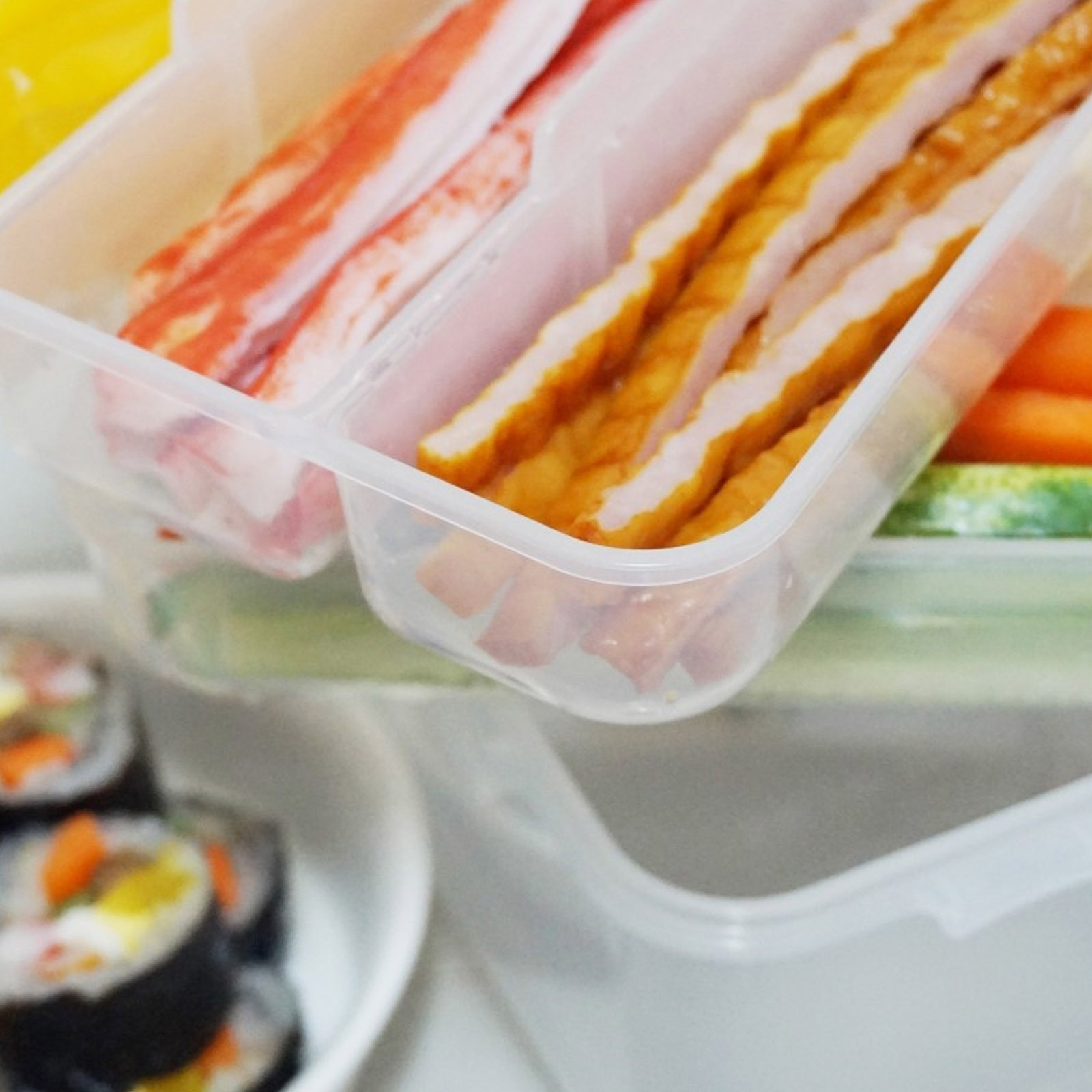 Lock and Lock Food Kimbab Ingredients Container Sausage Roll Sandwiches ...