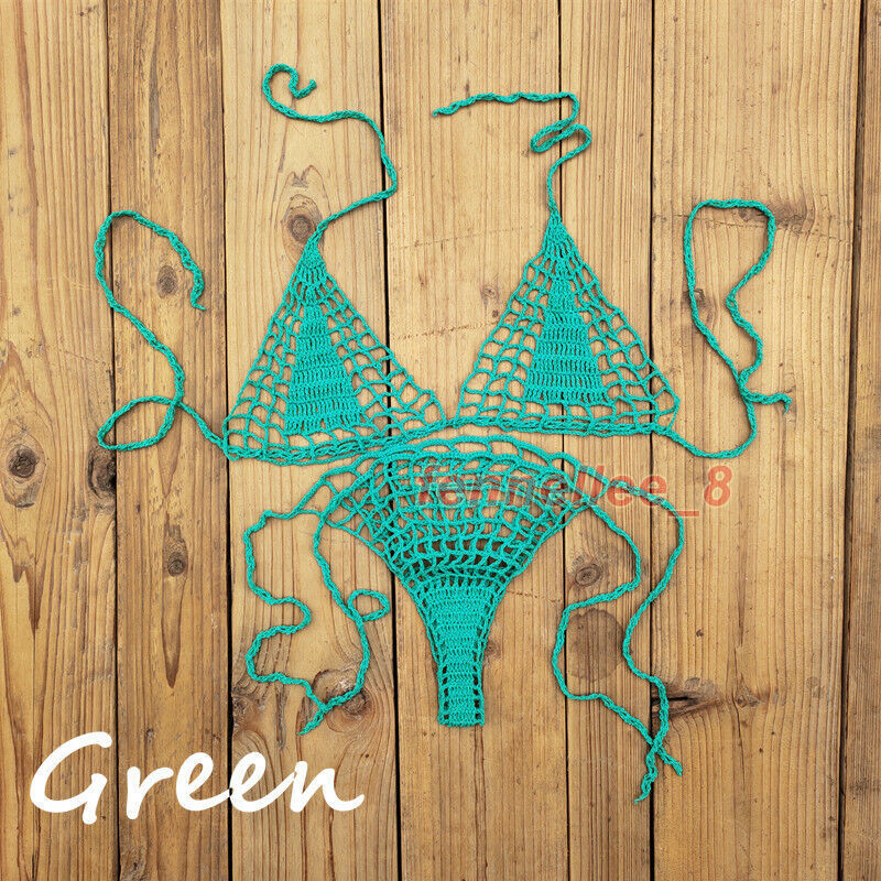 Crochet String Bikini G Thong String Beach Micro Swimwear Sexy ...