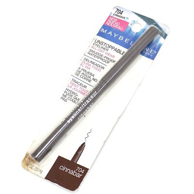 Maybelline Unstoppable Eyeliner All-Day Wear Smudge-Proof ~704 Cinnabar ...