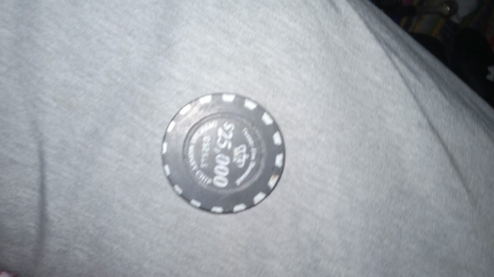 RARE Official Money Chip - Twenty-Five Thousand $25,000 -Black -SN ...