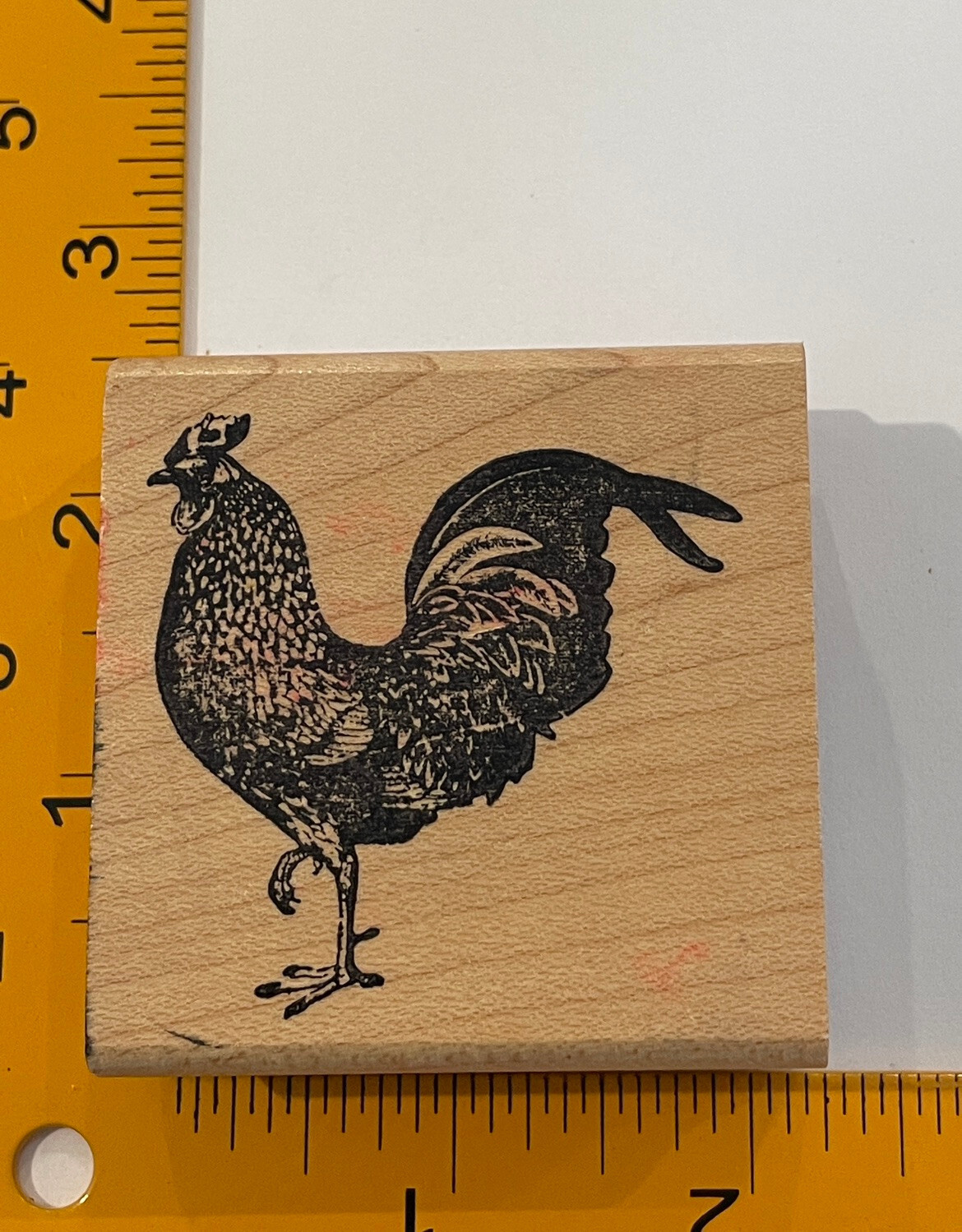 Rooster Rubber Stamp