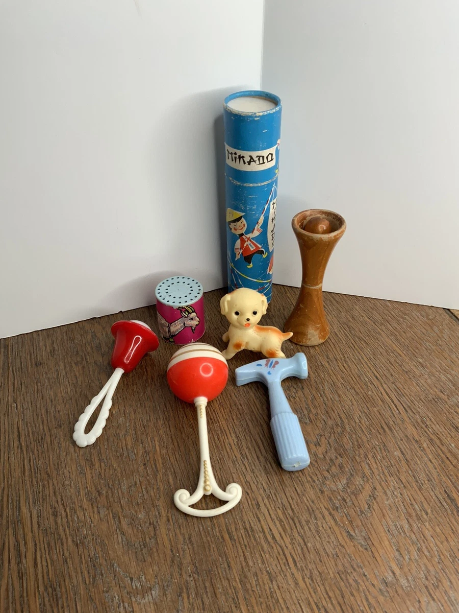 Vintage Wooden Baby Rattles